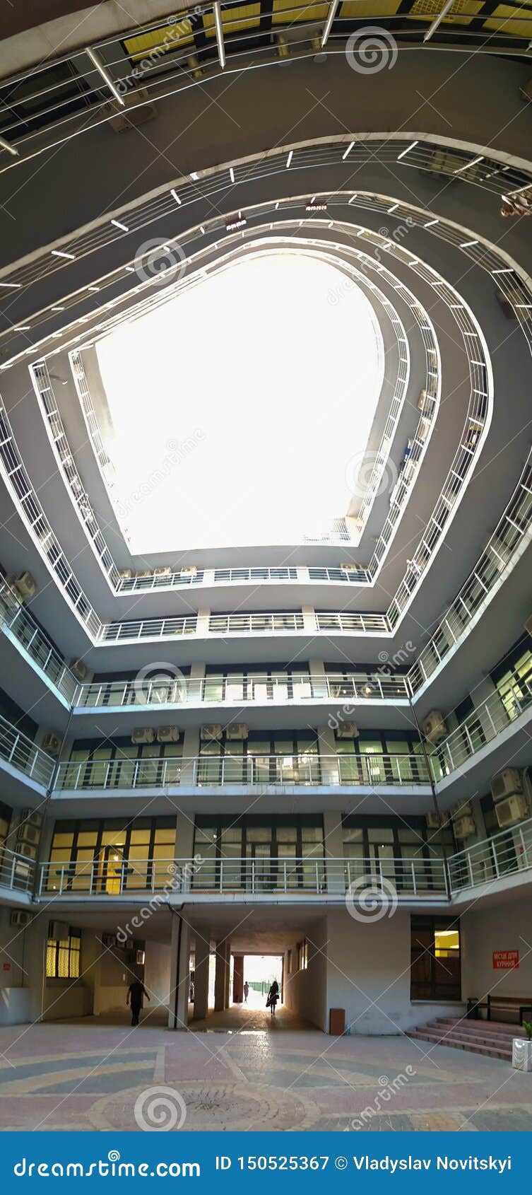 An Inside Look at the Office Building in Summer Stock Image - Image of ...