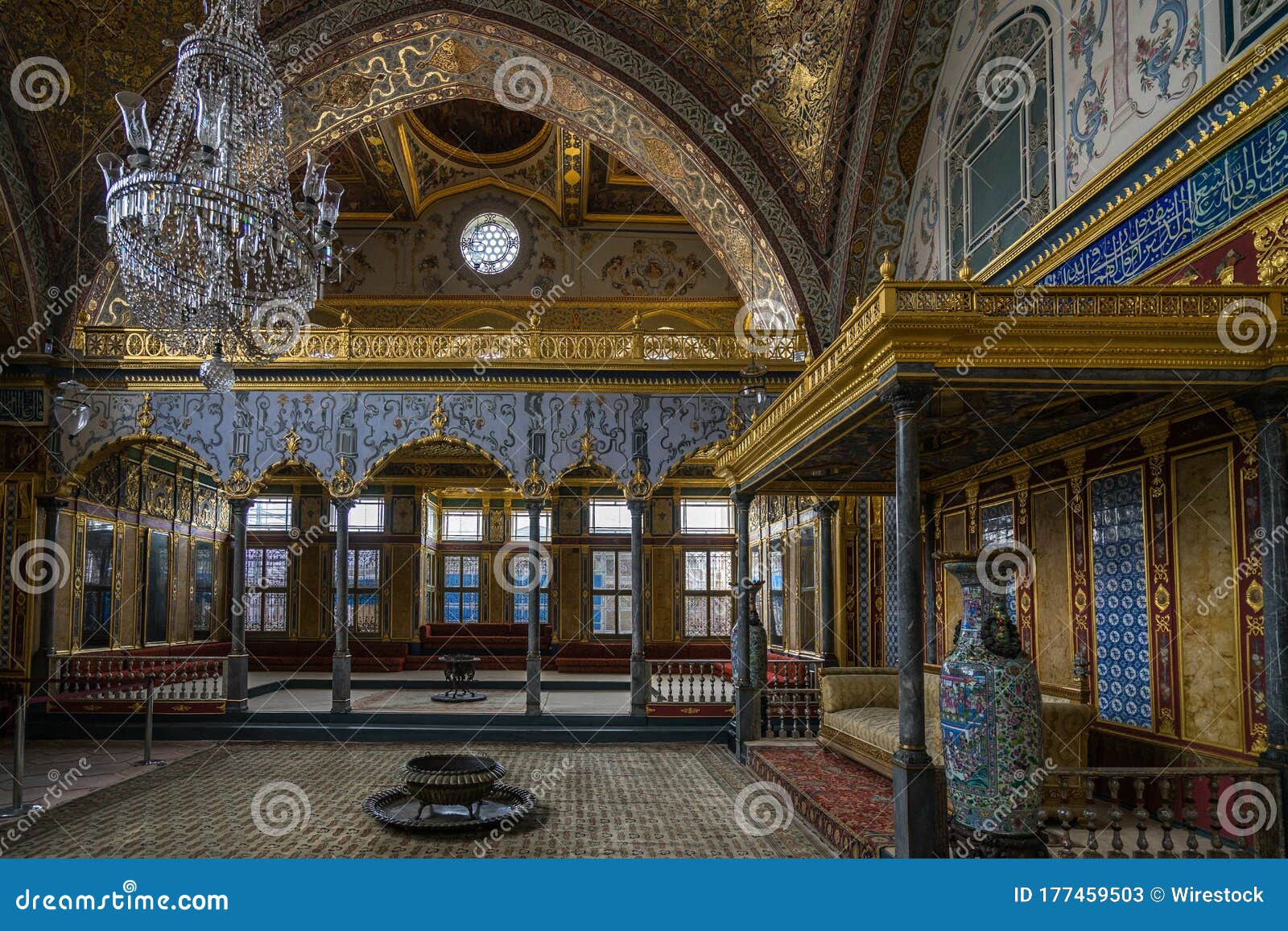Inside Look Of The Throne Room Of Topkapi Palace Harem In Istanbul In ...
