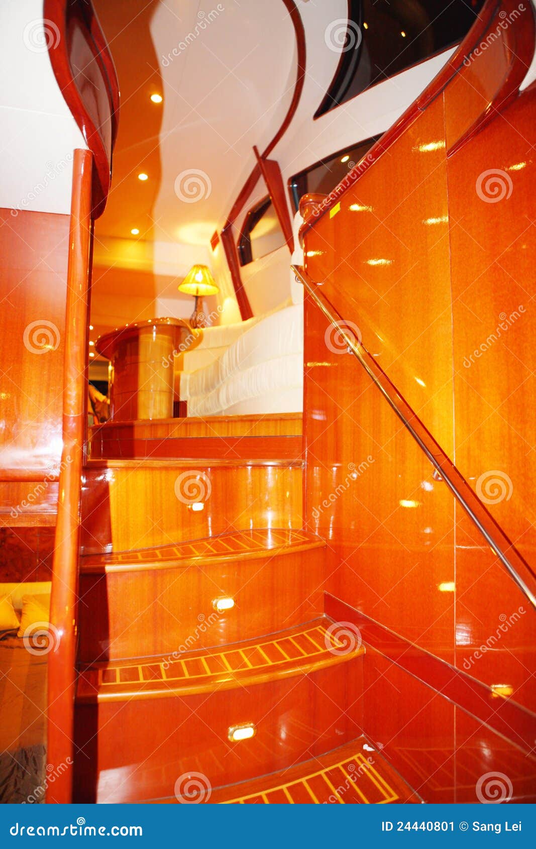 Inside luxury yachts stock image. Image of wooden, beautiful - 24440801