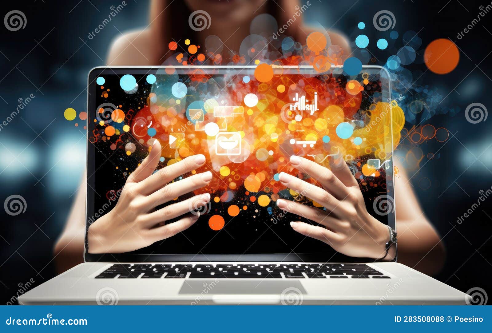 Inside the Machine. a User is Finally Inside the Technology and Fully ...