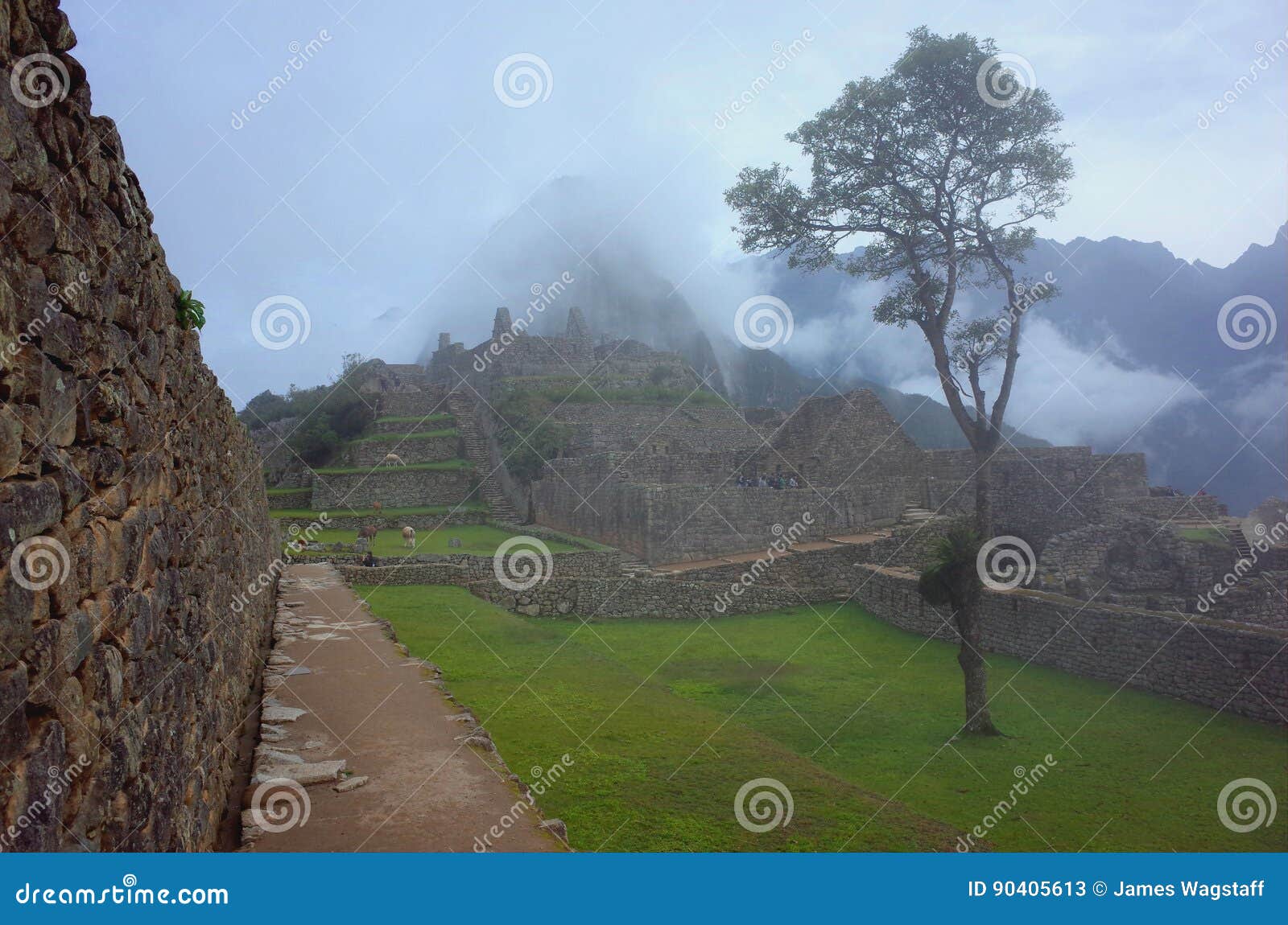 Inside Machu Picchu stock image. Image of culture, architecture - 90405613