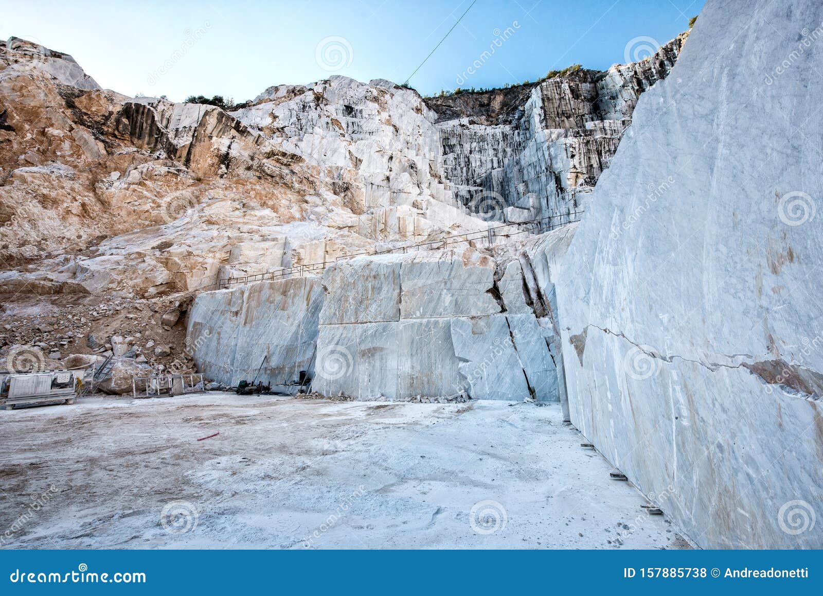 Inside a Marble Cave or Open Cast Mining Pit Stock Photo - Image of ...