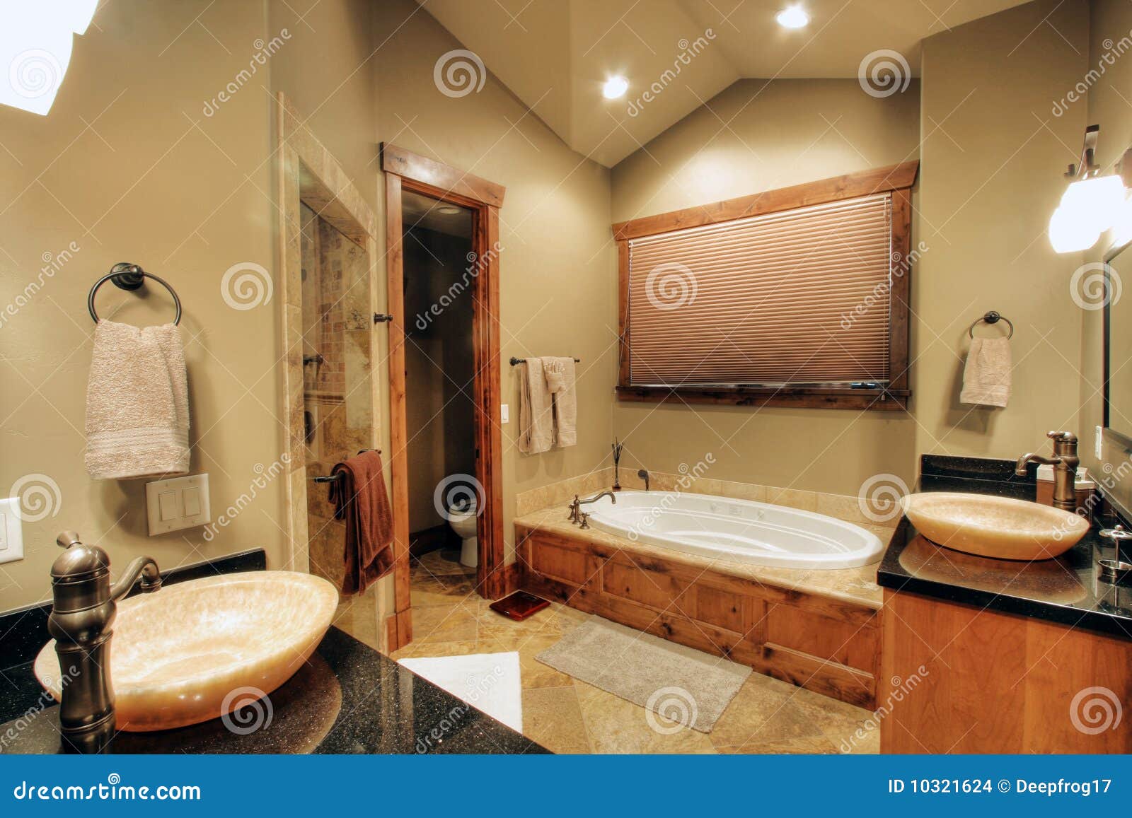Inside master bathroom stock photo. Image of lights, plumbing - 10321624
