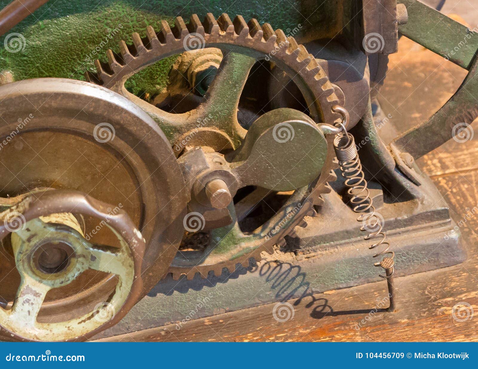 Inside Mechanism, of an Old Machine Stock Image - Image of accuracy ...