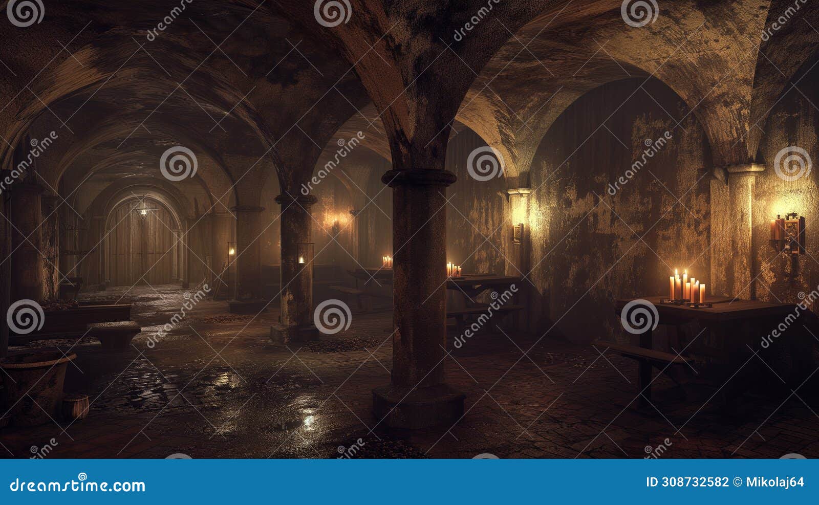 Inside Crypt - Generative AI Stock Illustration - Illustration of ...