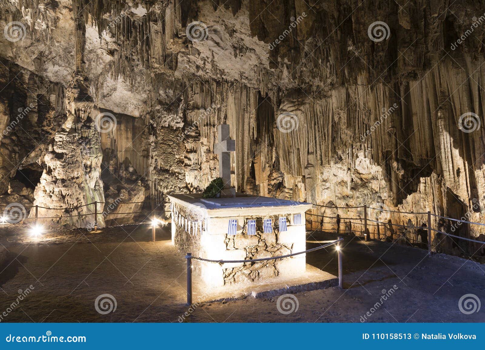 Melidoni Cave in Crete, Greece Stock Image - Image of history, island ...