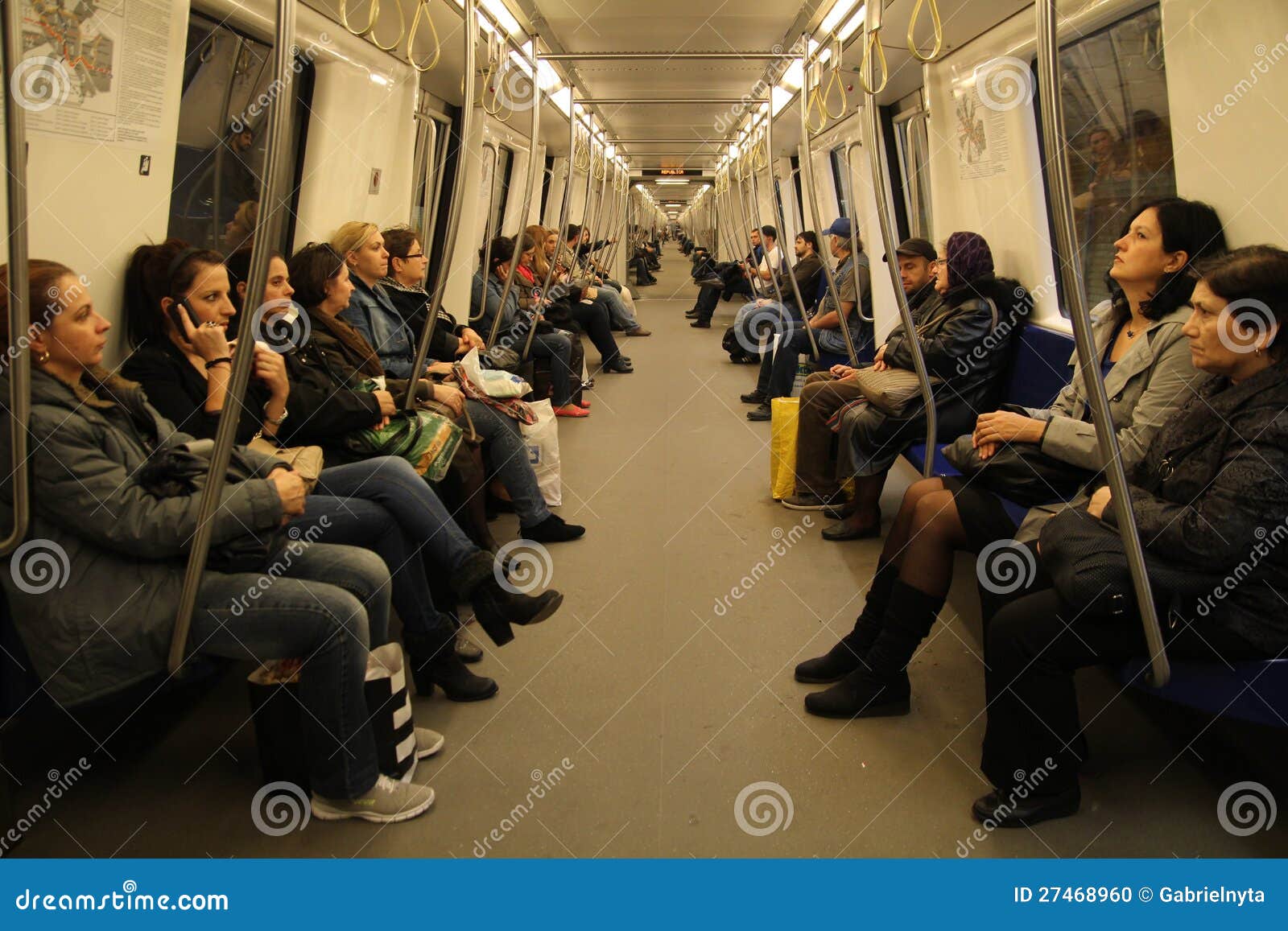 Inside metro editorial image. Image of train, metro, station - 27468960