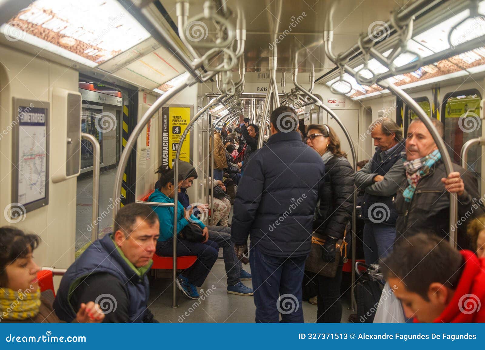 Inside Metro of Santiago De Chile Editorial Stock Photo - Image of ...