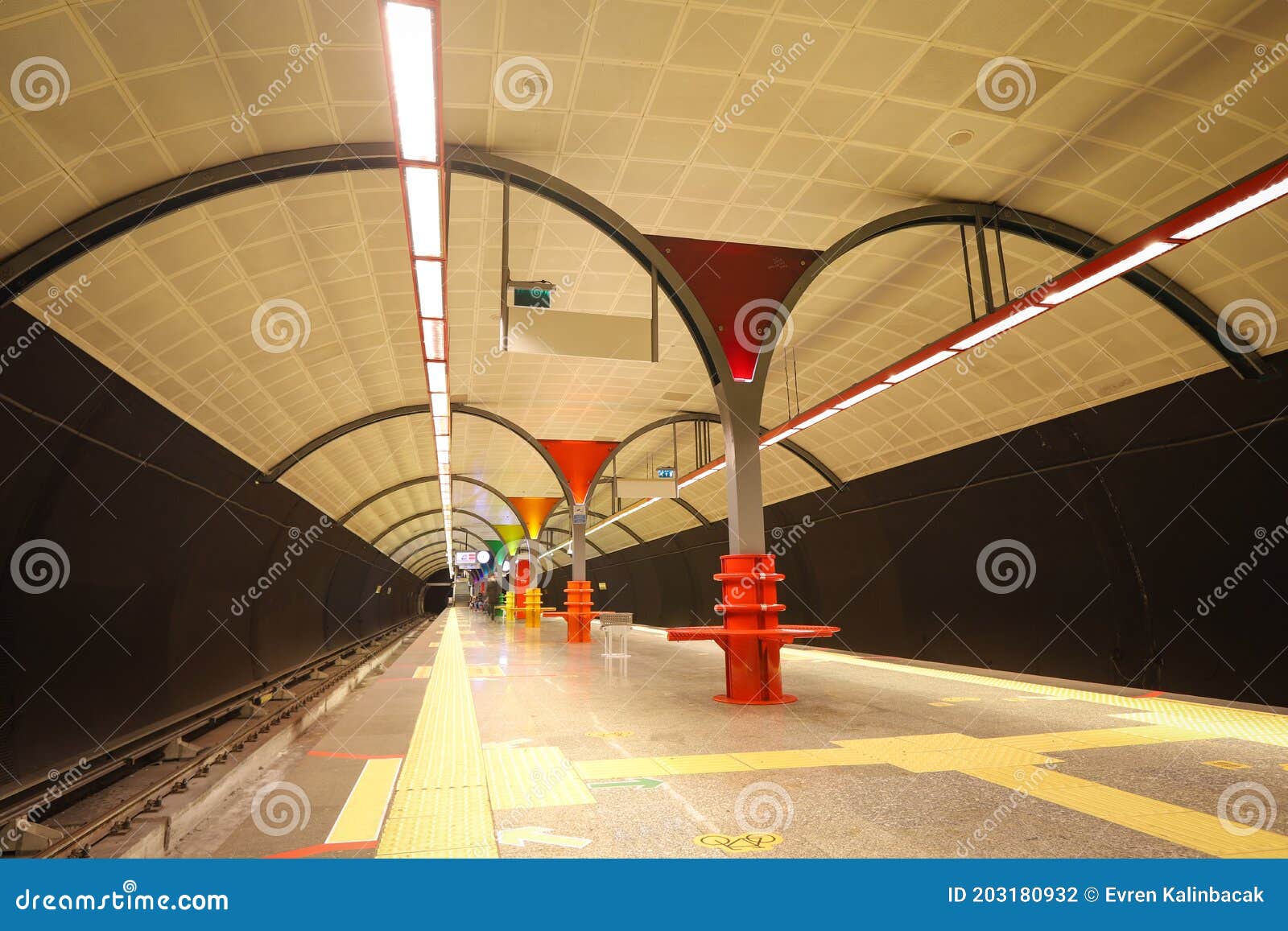 Inside of a Metro Station stock photo. Image of transit - 203180932