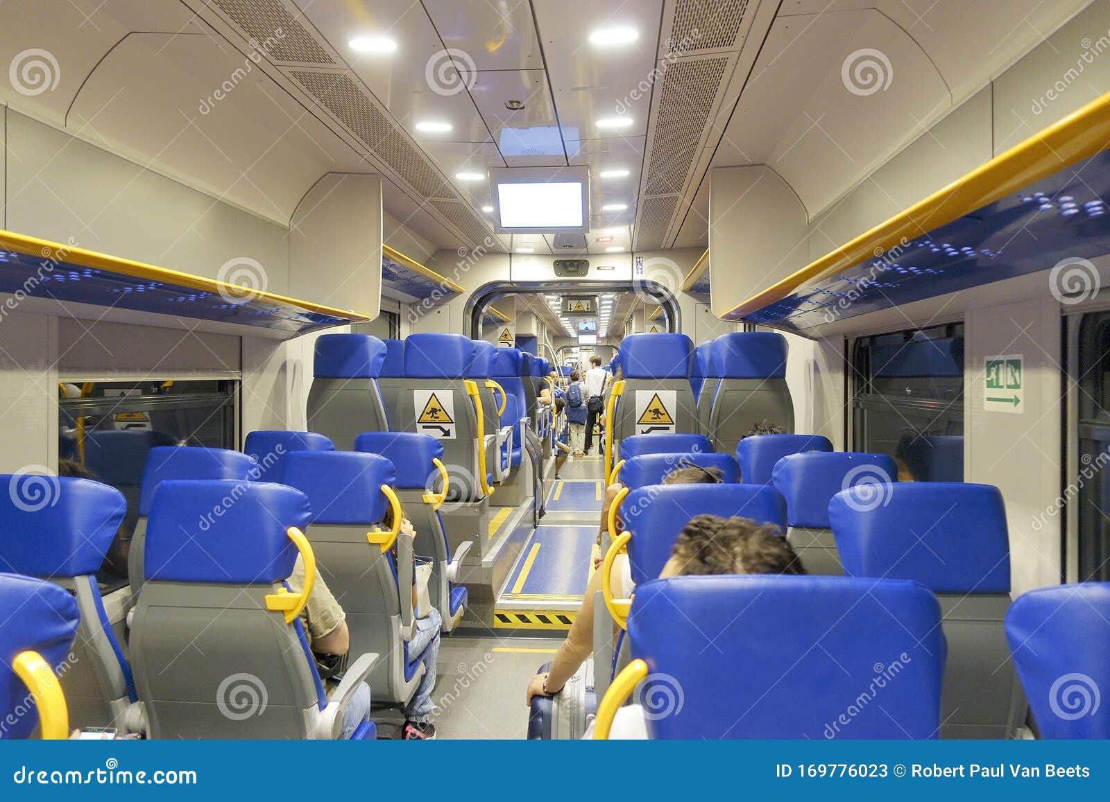 Inside Metro Train in Naples Editorial Stock Photo - Image of design ...