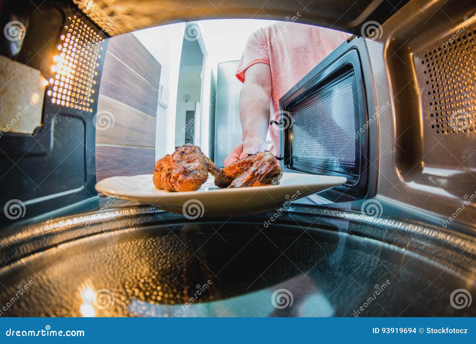 Inside the microwave oven stock photo. Image of appliance - 93919694