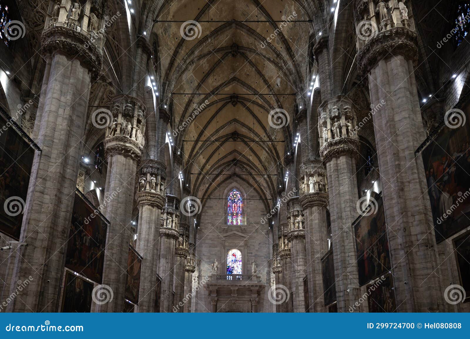 Gothic Cross Vault Of Red Bricks Editorial Image | CartoonDealer.com ...