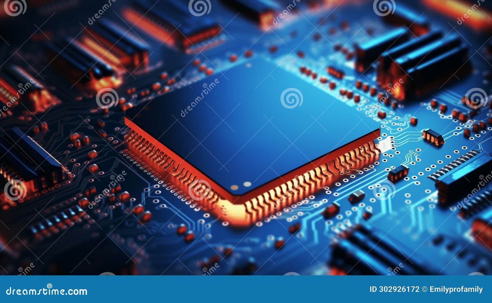 Inside Modern Bot Chip Production Line Stock Illustration ...