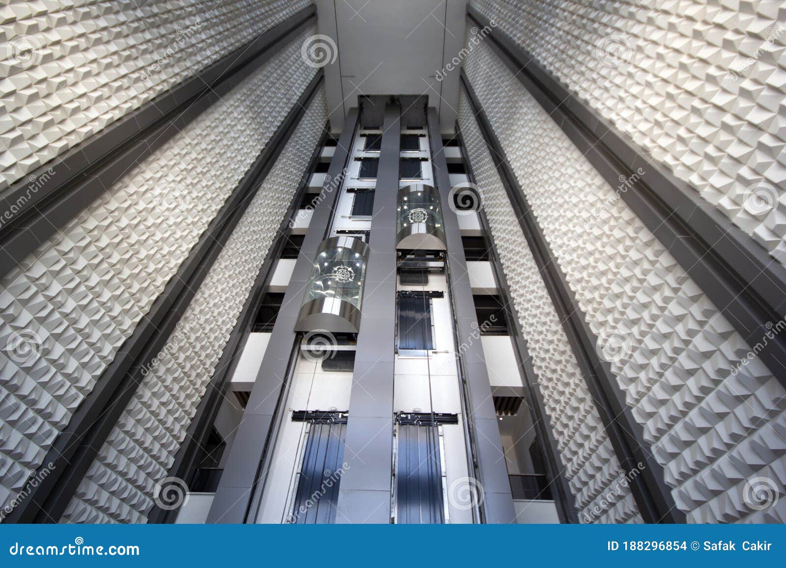 Elevator shaft stock photo. Image of industry, design - 188296854