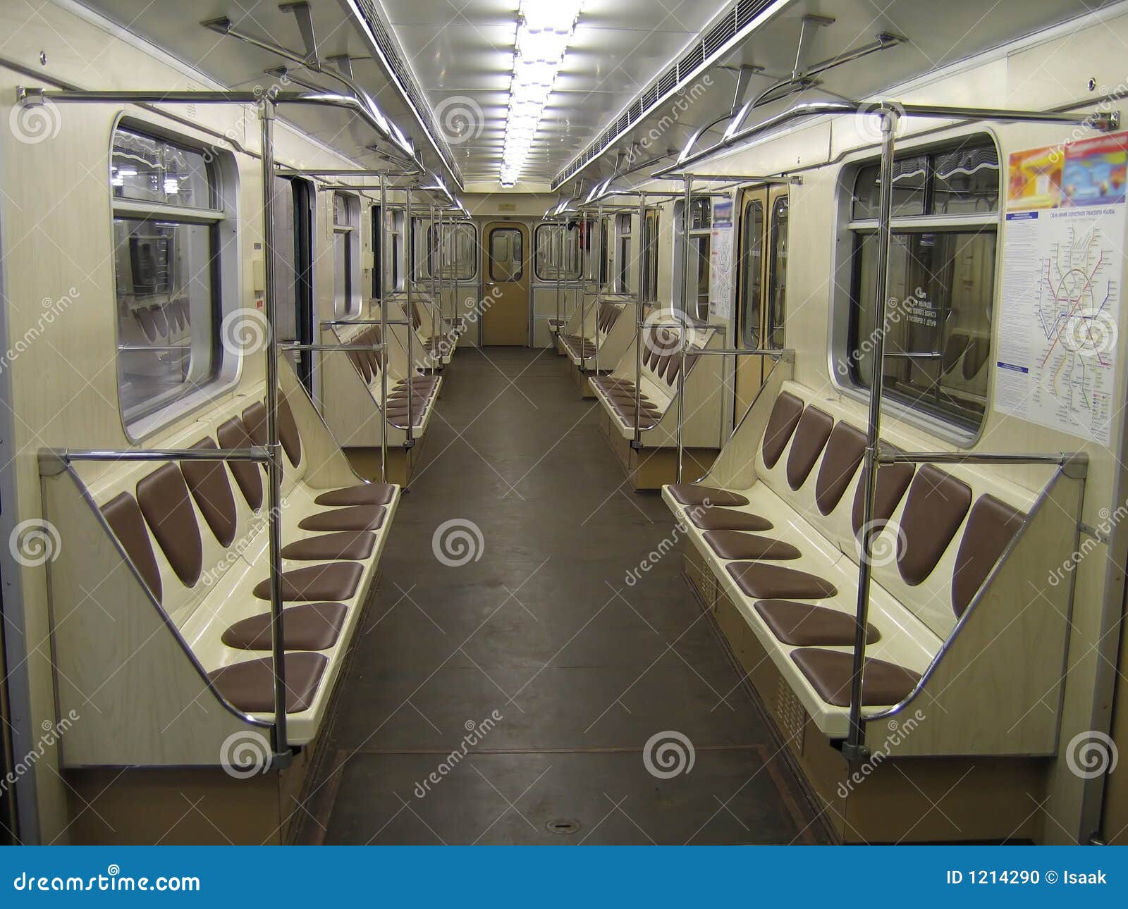 Inside of Modern Subway Car Stock Photo - Image of cabin, modern: 1214290