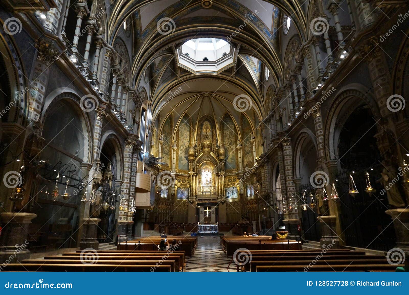 Inside the Montserrat Monastery Editorial Stock Photo - Image of ...