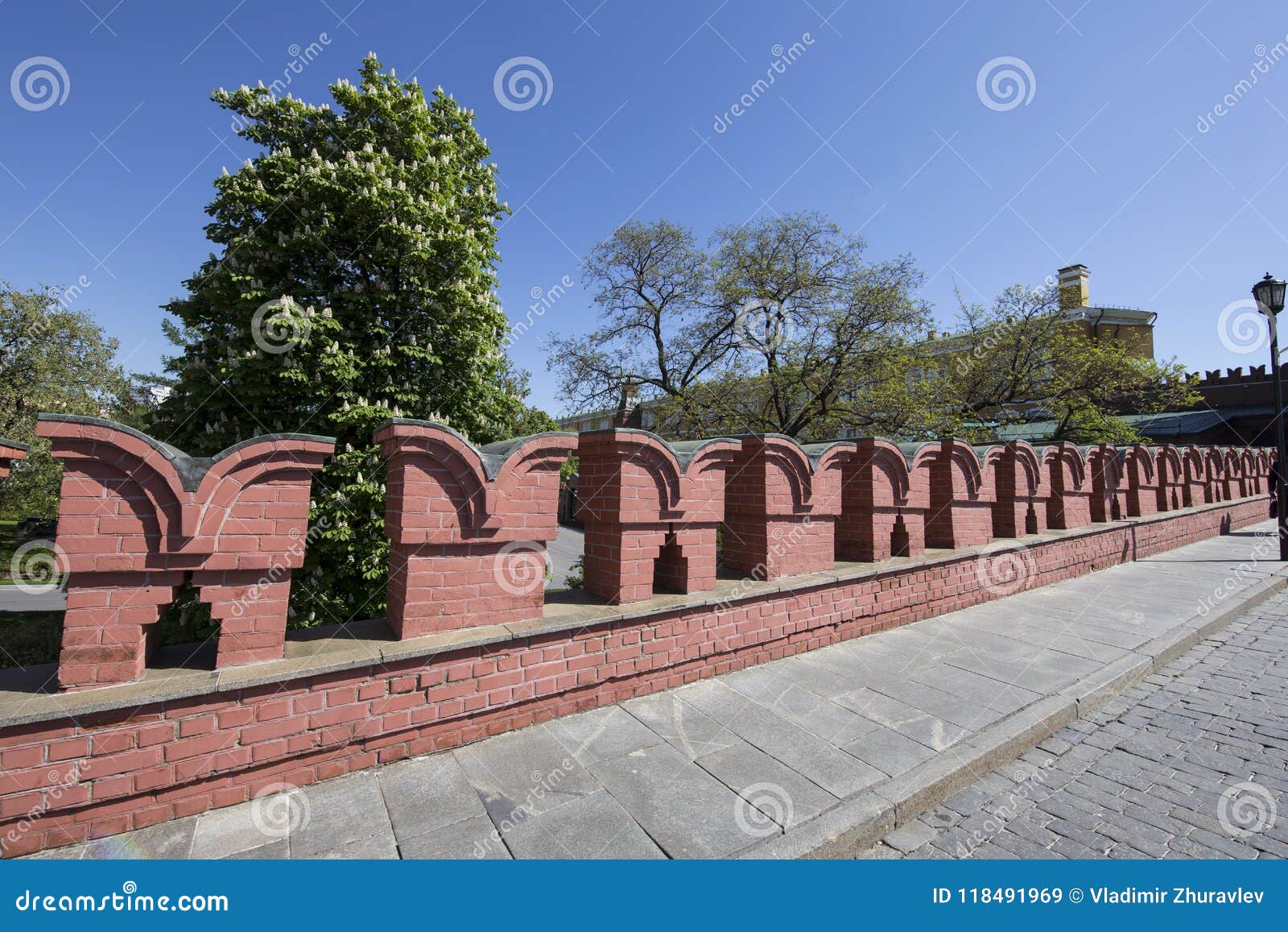 Inside of Moscow Kremlin, Russia Day. Kremlin Walls. Stock Image ...