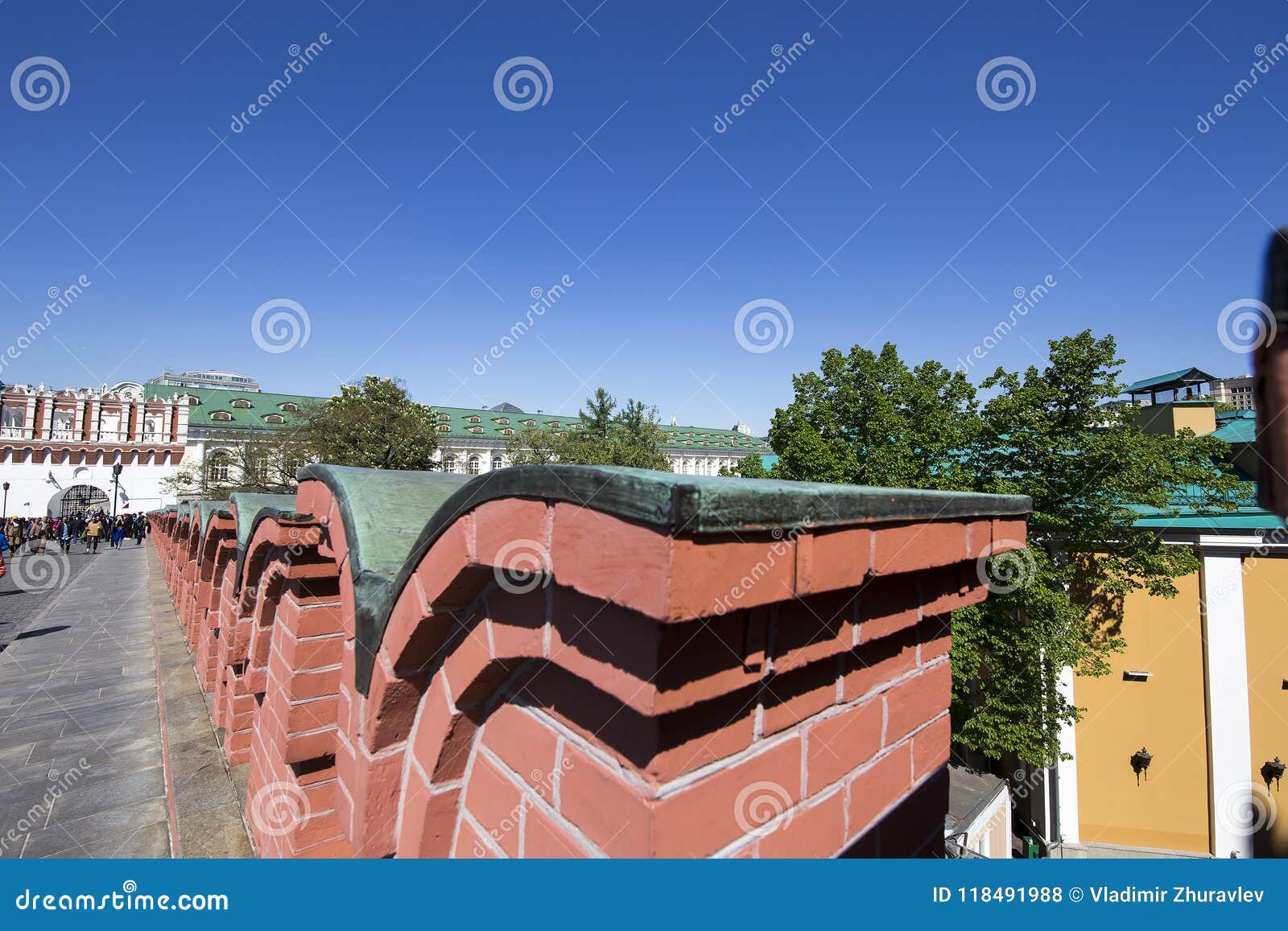 Inside of Moscow Kremlin, Russia Day. Kremlin Walls. Editorial Stock ...