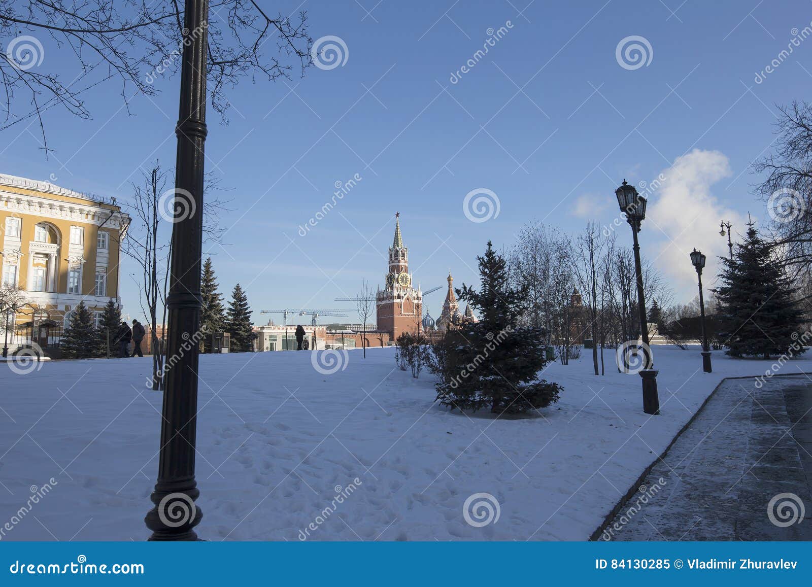 Inside of Moscow Kremlin on a Sunny Winter Day, Russia Editorial Image ...