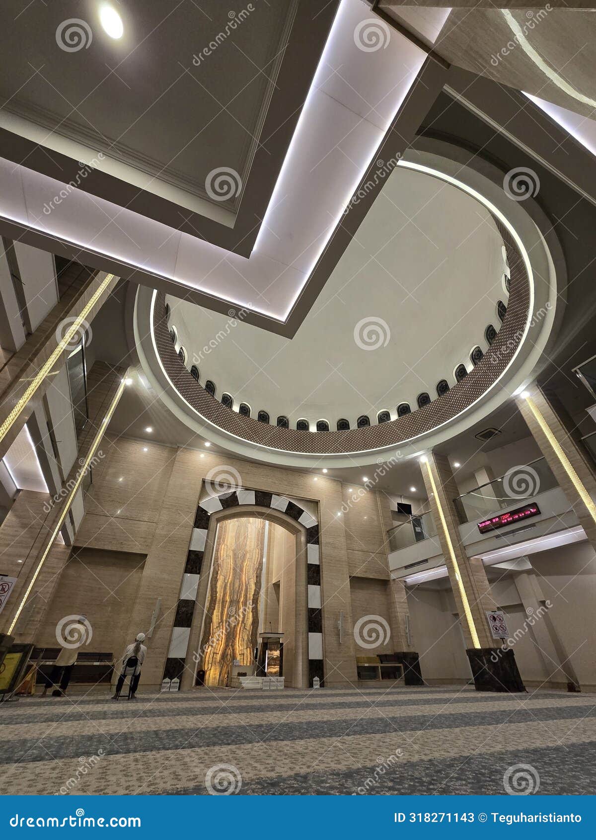 Inside Mosque High Ceiling stock image. Image of ceiling - 318271143
