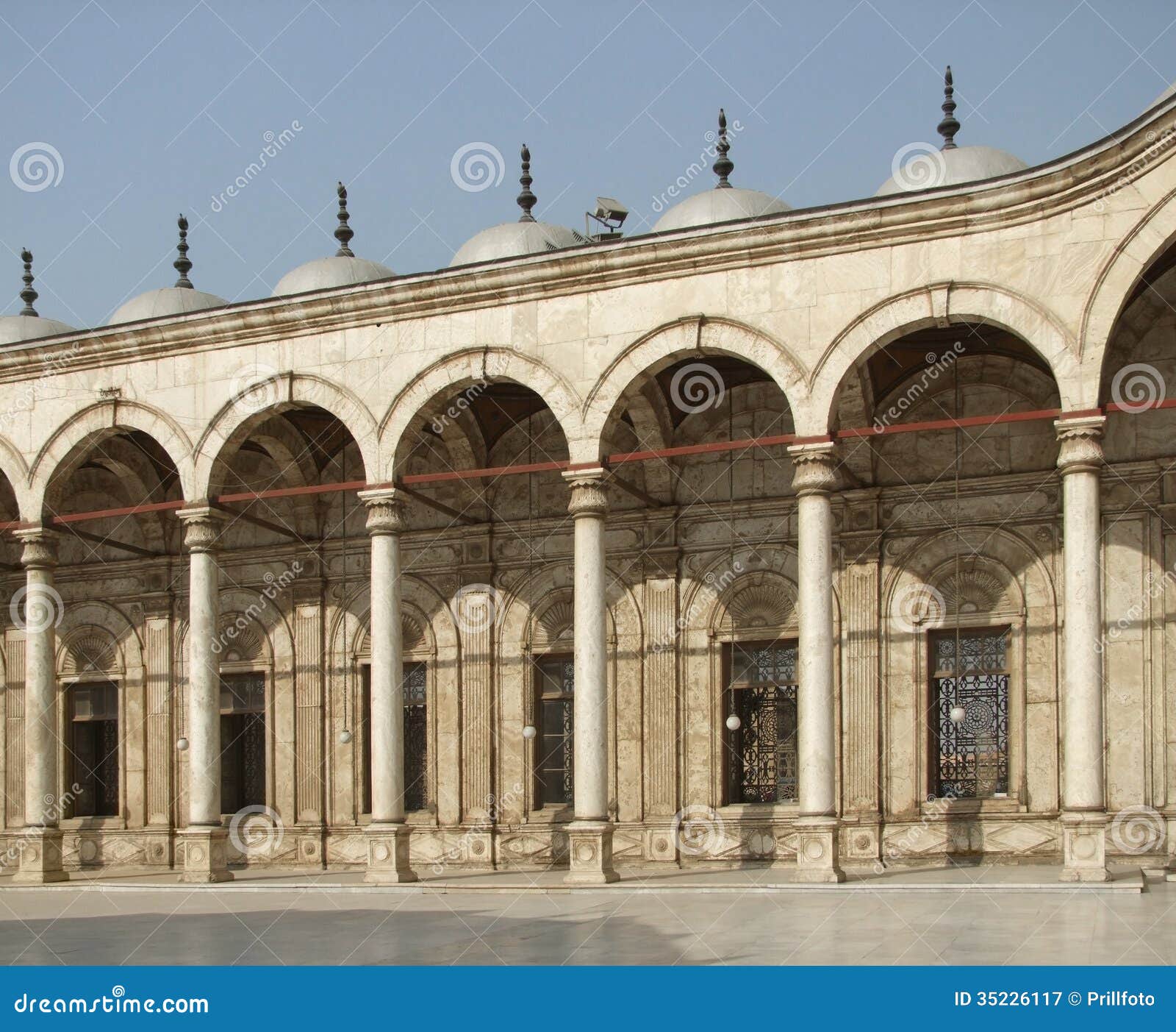 Inside Mosque of Muhammad Ali Stock Image - Image of african, city ...