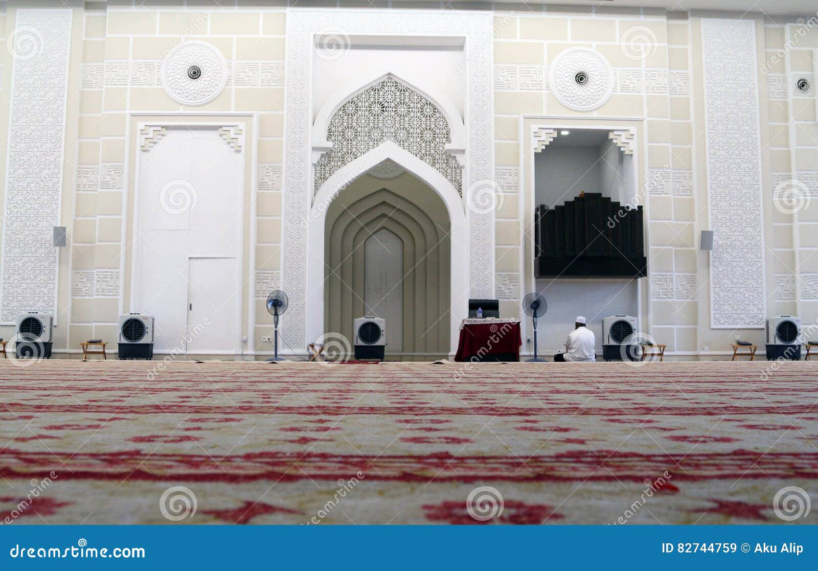 Inside Mosque stock image. Image of islam, decoration - 82744759
