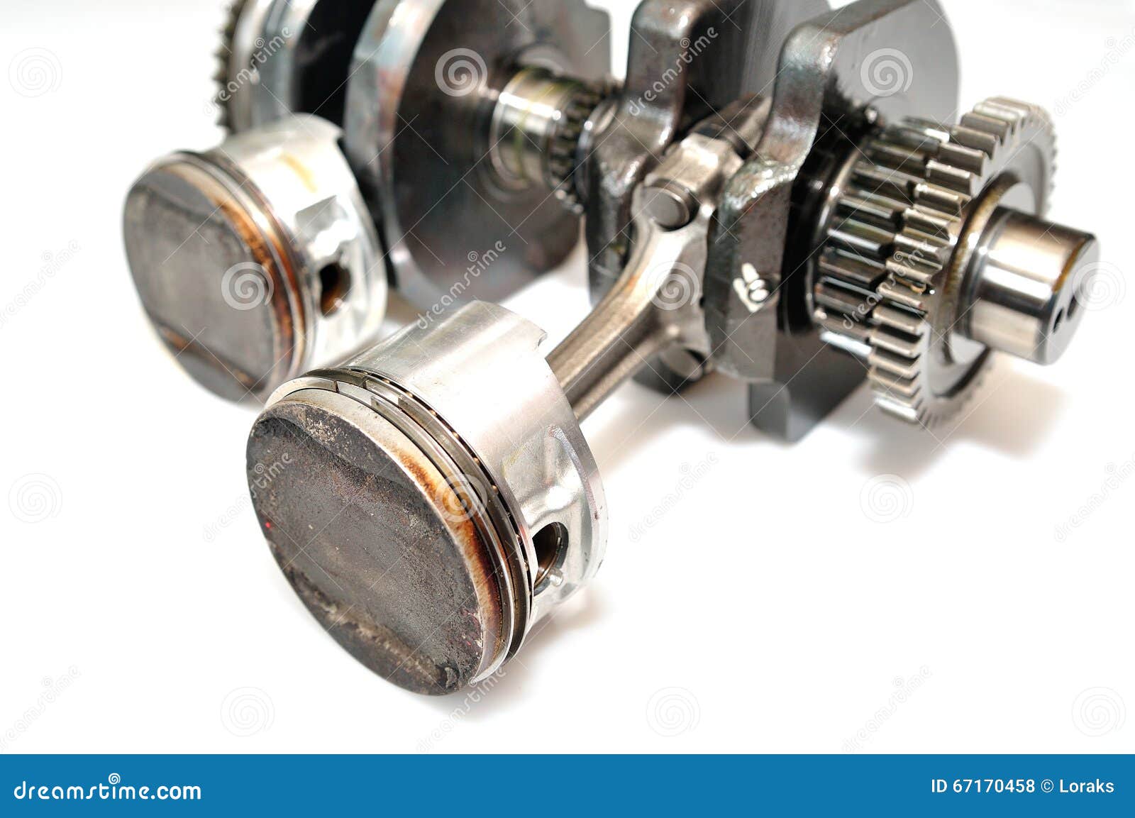 Inside of an Motorcycle Engine. Stock Photo - Image of chrome, piston ...