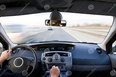 Inside moving vehicle stock image. Image of dashing, driving - 4372333