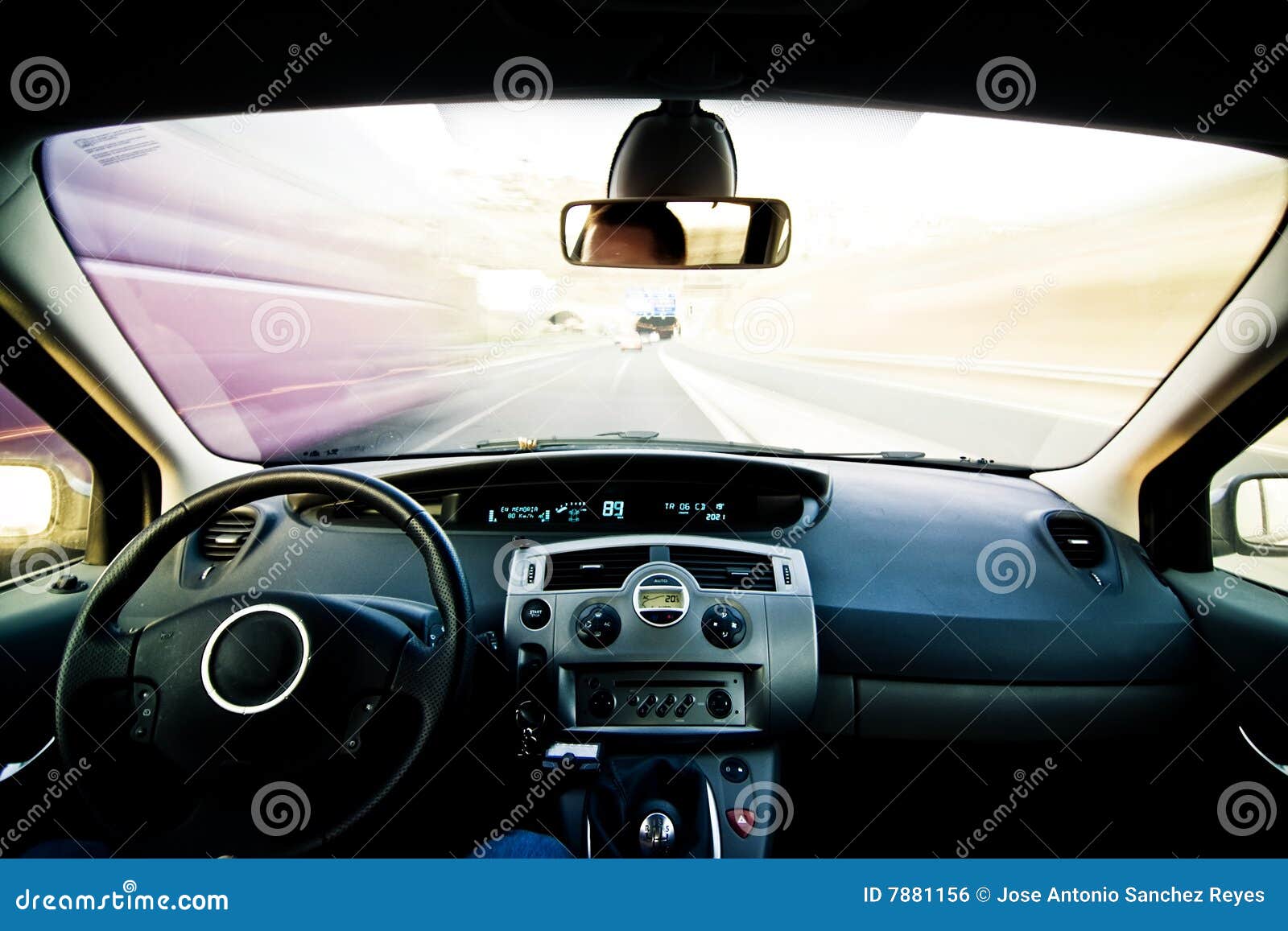 Inside moving vehicle stock photo. Image of horizontal - 7881156