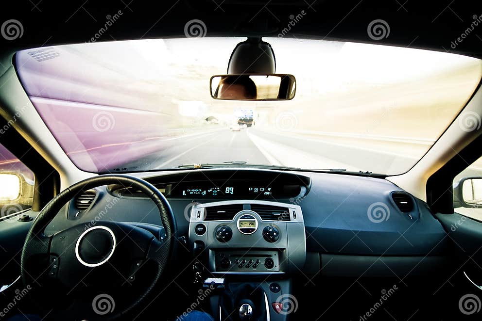 Inside moving vehicle stock photo. Image of horizontal - 7881156