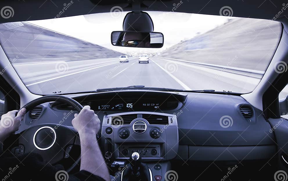 Inside moving vehicle stock image. Image of fast, automobile - 9032487