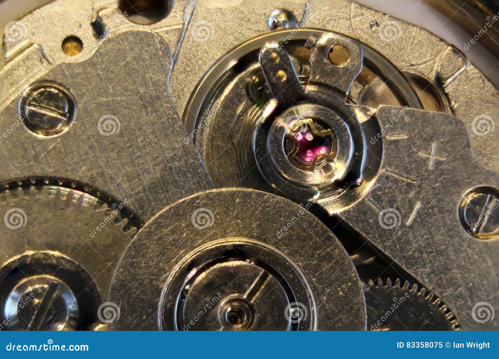 Inside my watch. stock image. Image of background, machine - 83358075