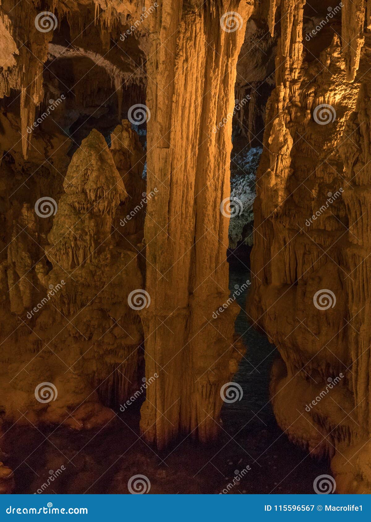 Inside the Nettuno Cave in Sardinia Stock Image - Image of northwest ...
