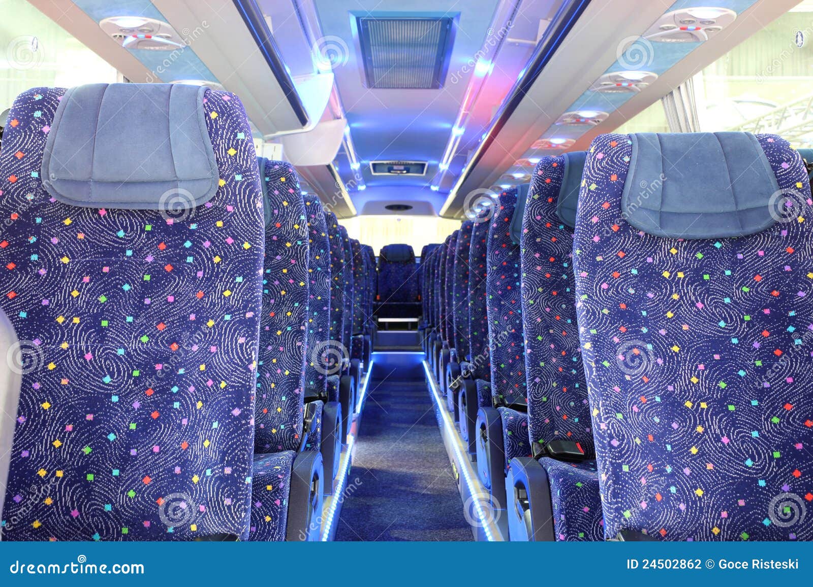 Inside of new bus stock photo. Image of seat, interior - 24502862