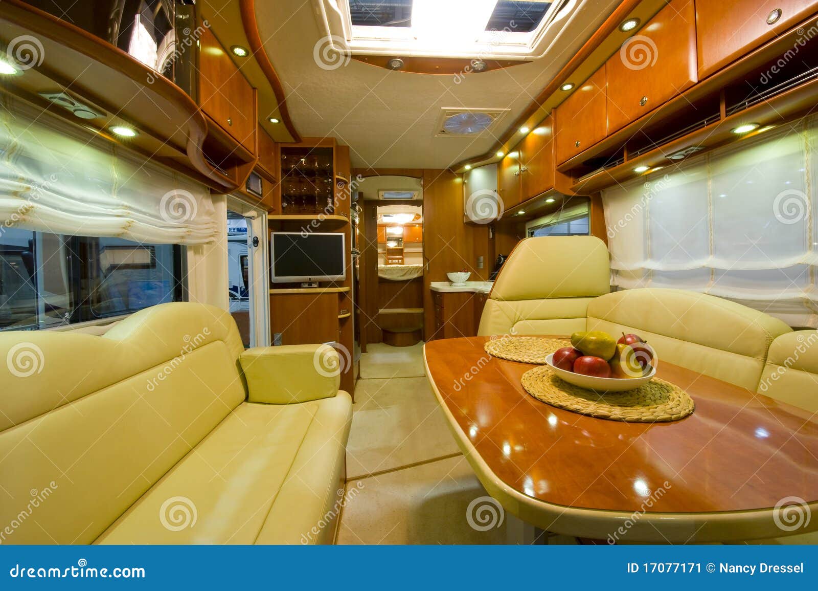 Inside new motor home stock image. Image of camping, motorhome - 17077171