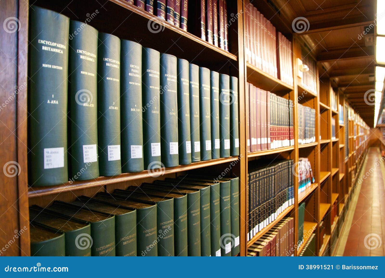 Inside the New York City Public Library Stock Image - Image of tourism ...