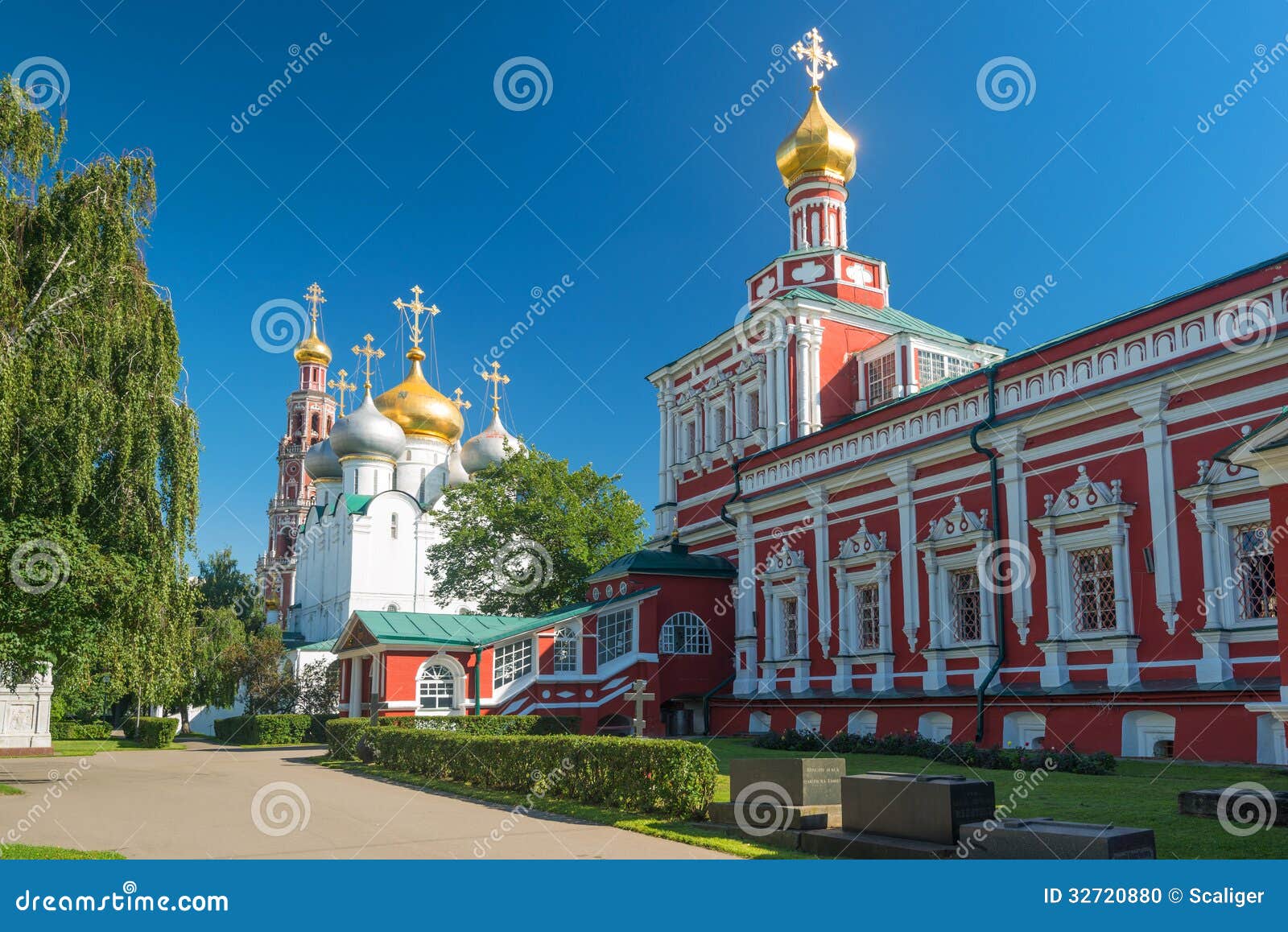 Inside the Novodevichy Convent in Moscow Stock Photo - Image of ...