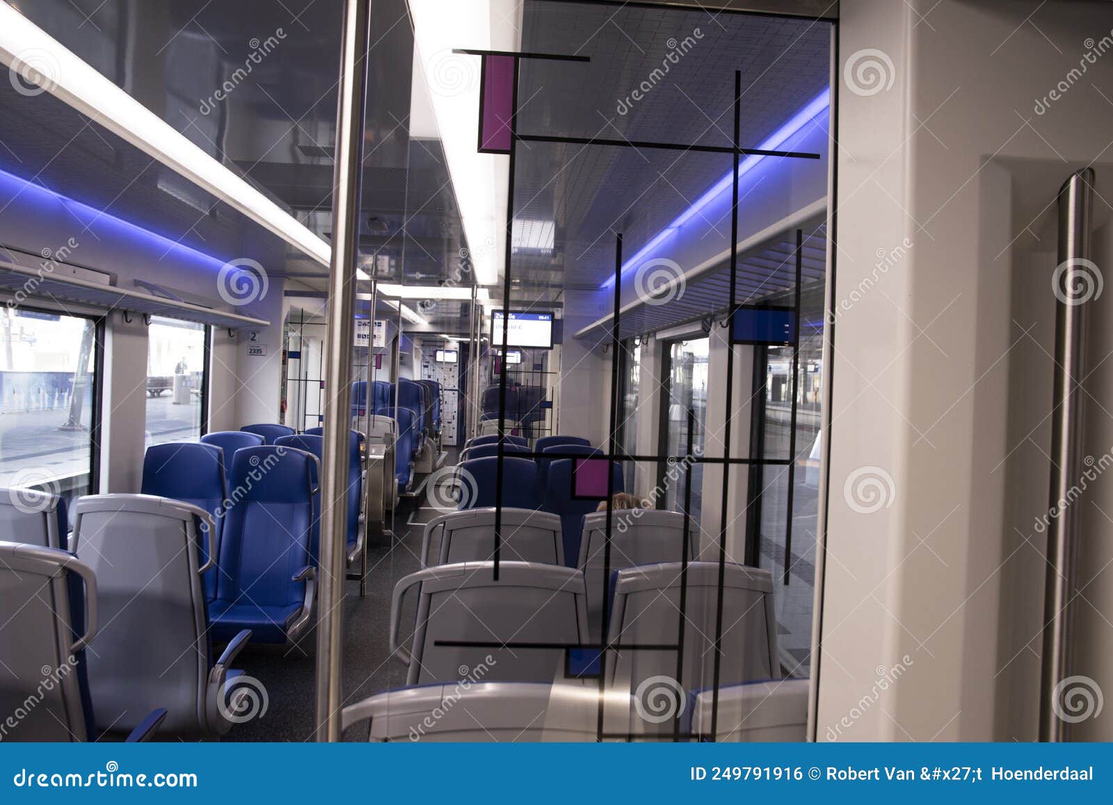 Inside a NS Train at Bilthoven the Netherlands 7-12-2019 Stock Photo ...