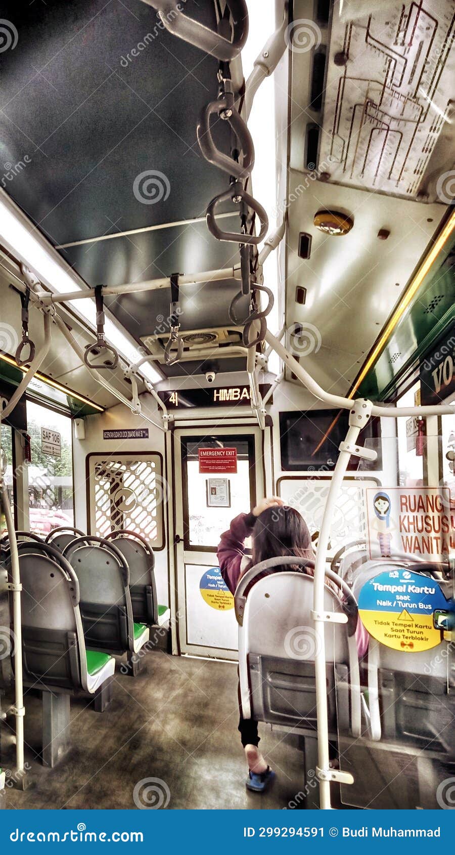 The Inside Object of the Trans Jakarta Bus Editorial Photo - Image of ...