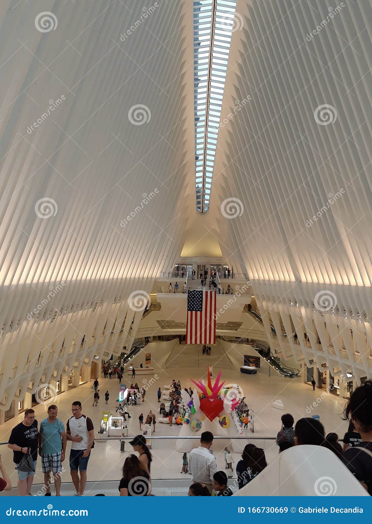 Oculus Inside Of World Trade Center Transportation Hub, The Station Was ...