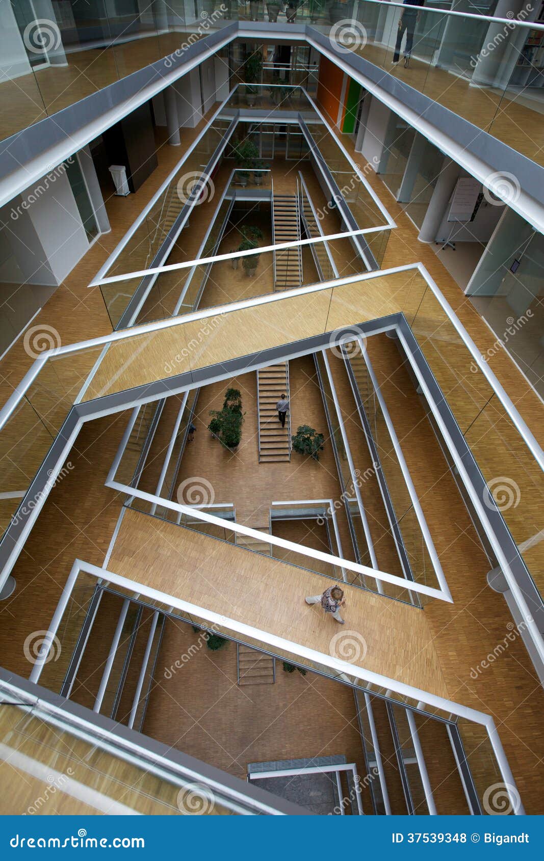 The Inside of an Office Building Stock Photo - Image of modern ...