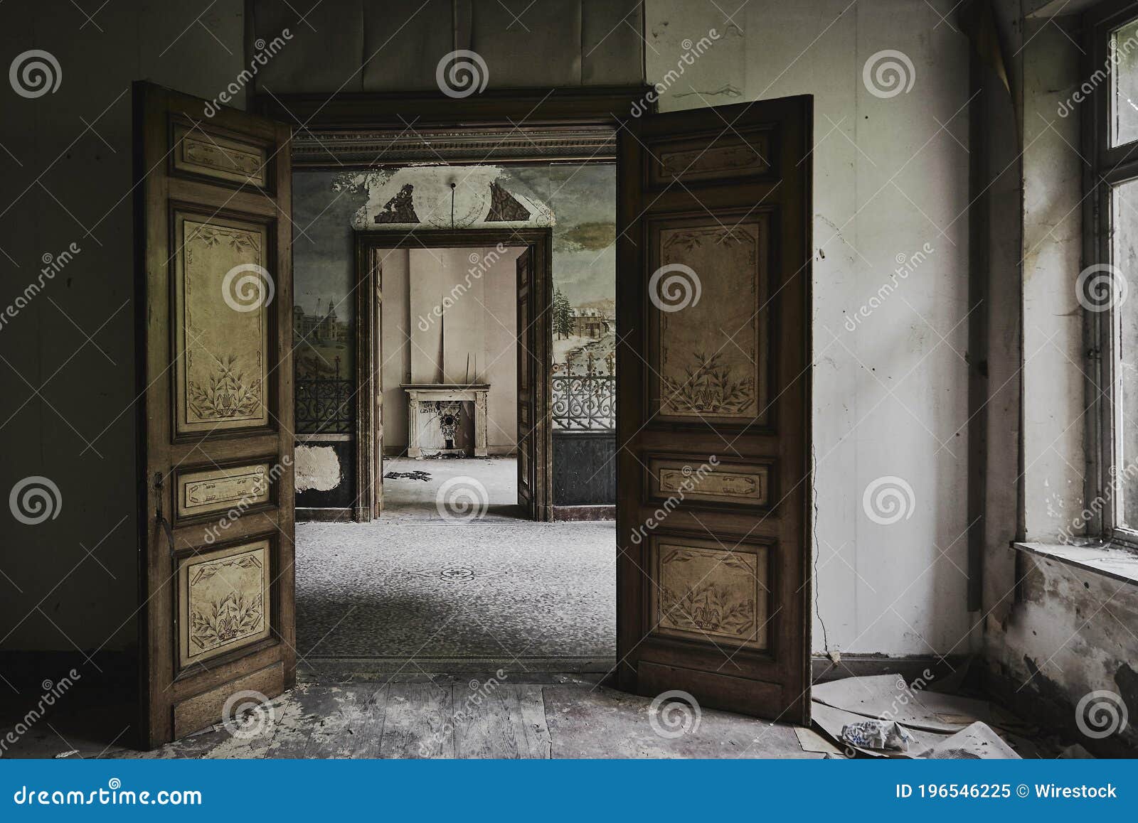 Inside of Old and Abandoned Building Stock Image - Image of building ...