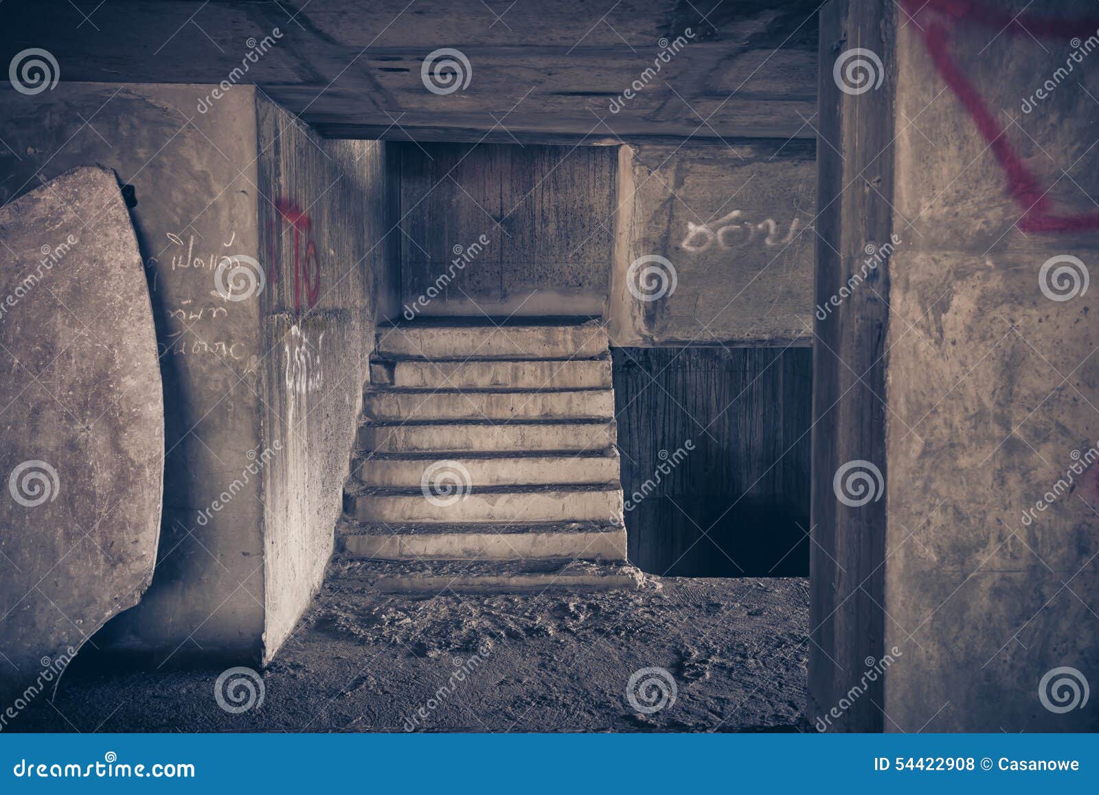 Inside of Old Abandoned Building with Construction Unfinished. Stock ...