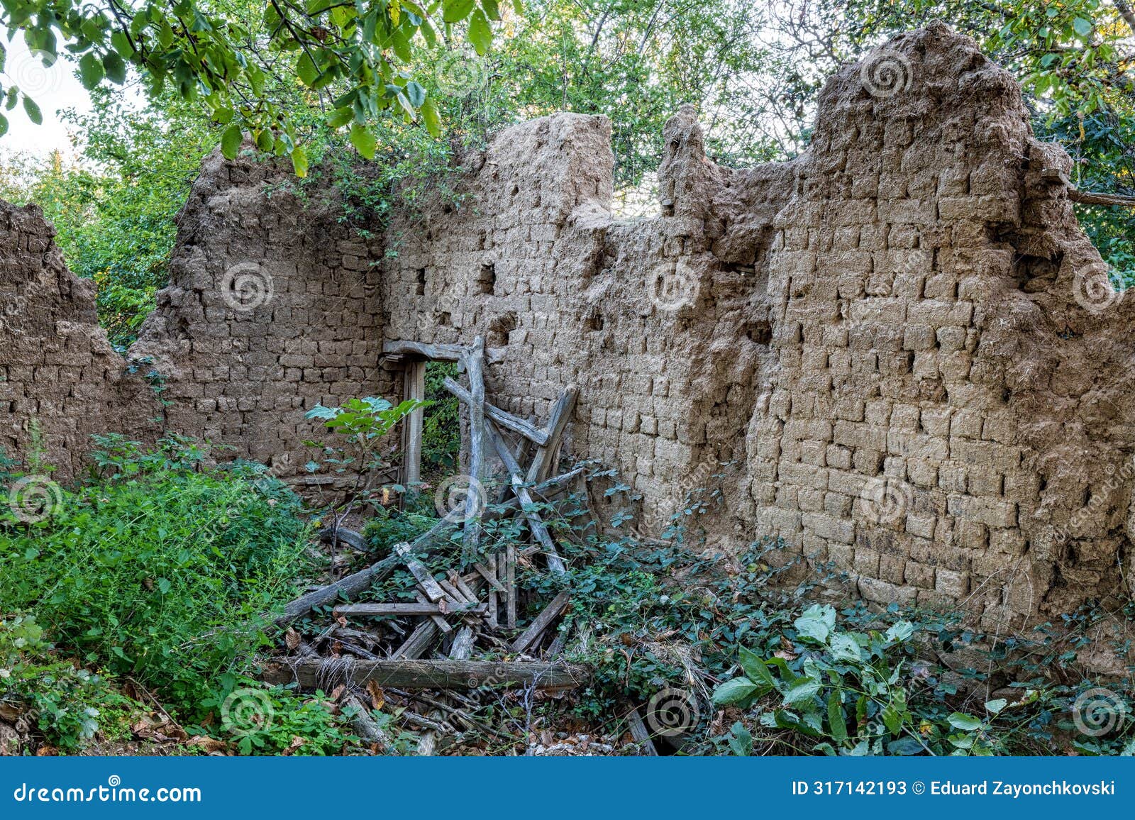 Inside an old broken house stock image. Image of color - 317142193