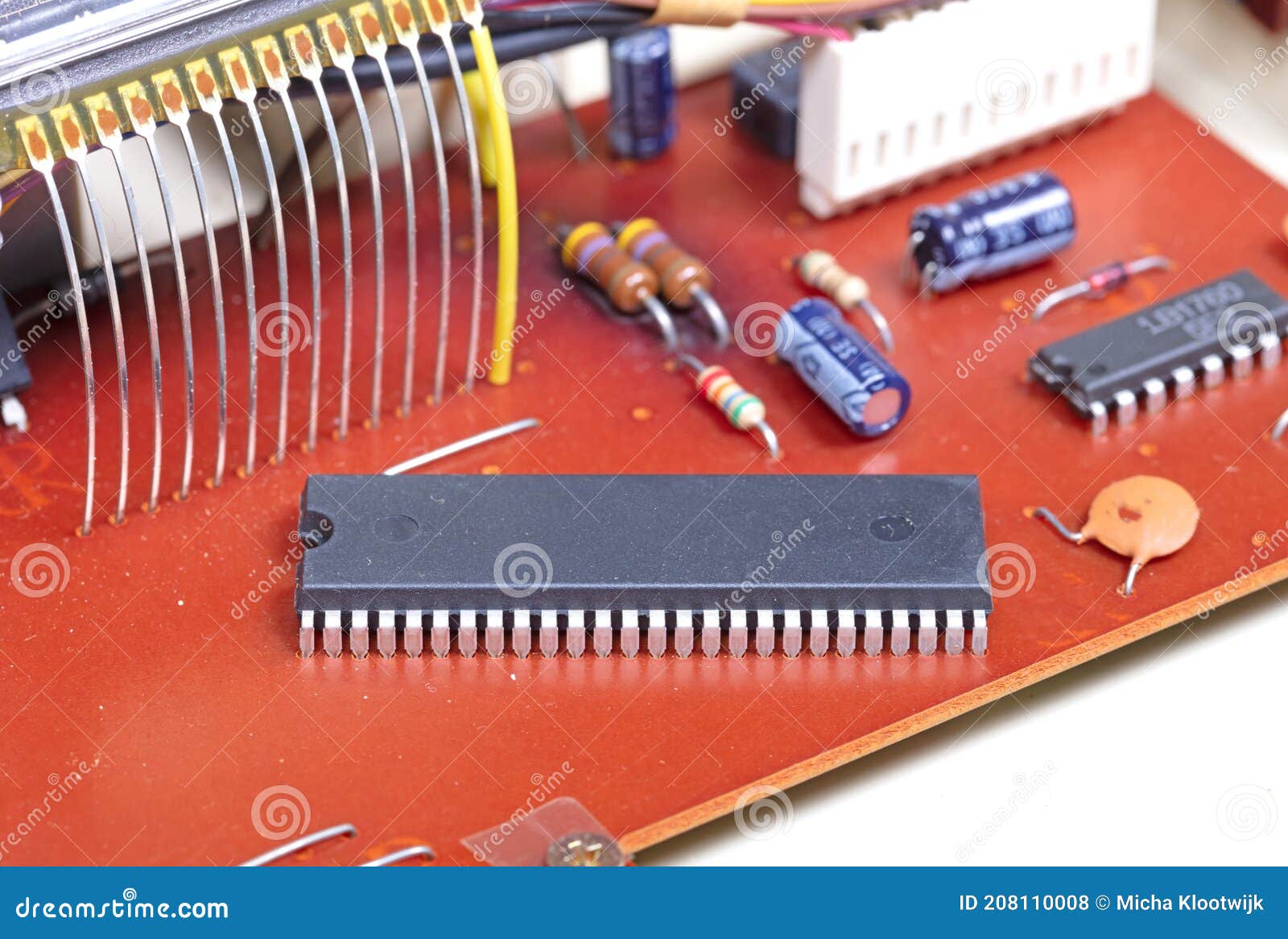 The Inside of an Old Calculator Stock Photo - Image of technology ...