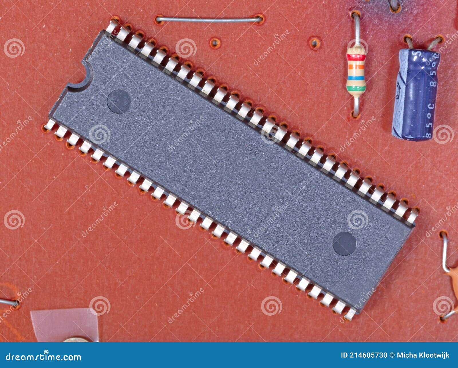 The Inside of an Old Calculator Stock Photo - Image of security, modern ...