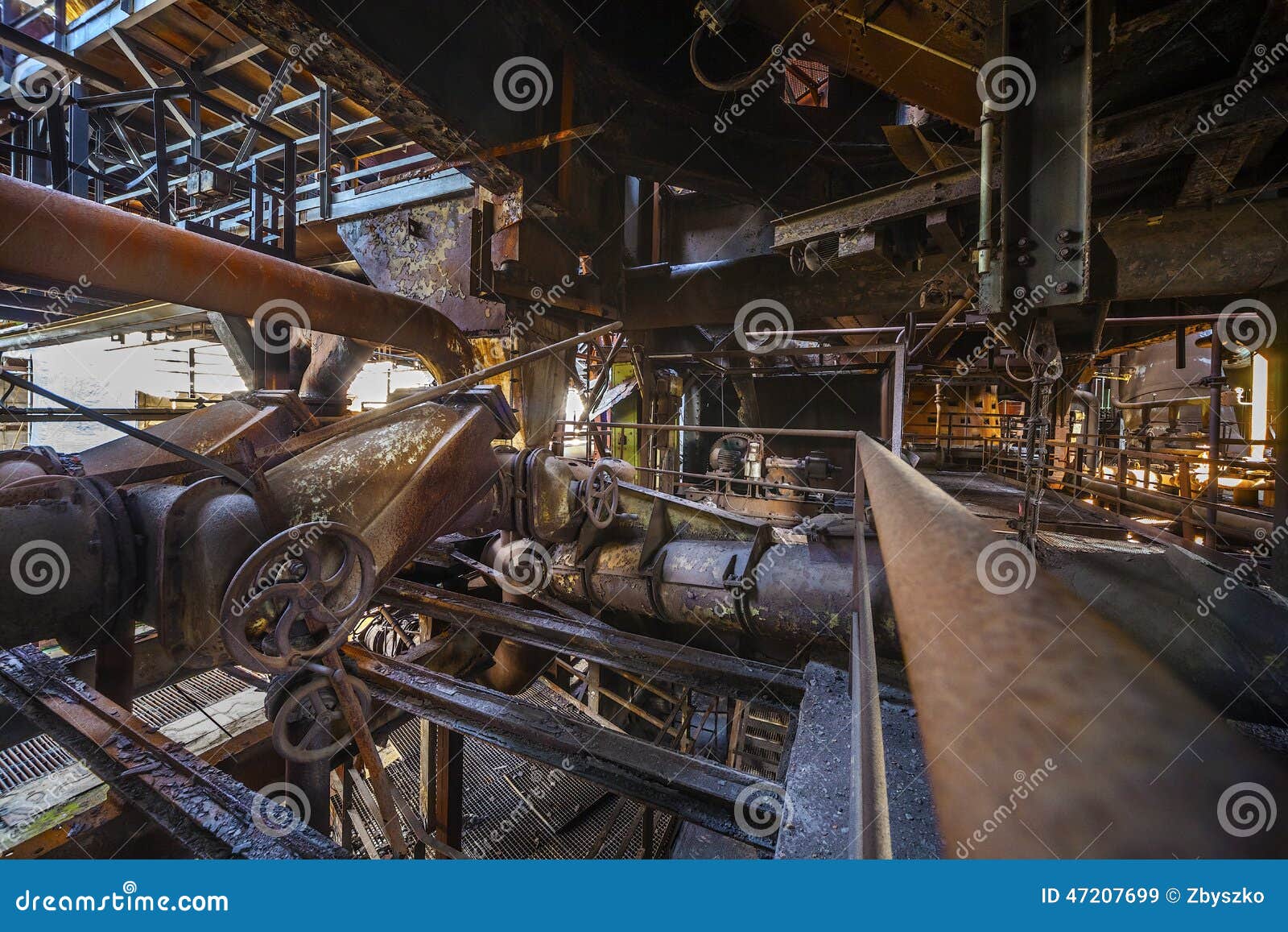 Inside the Old Factory stock image. Image of scrap, recycling - 47207699