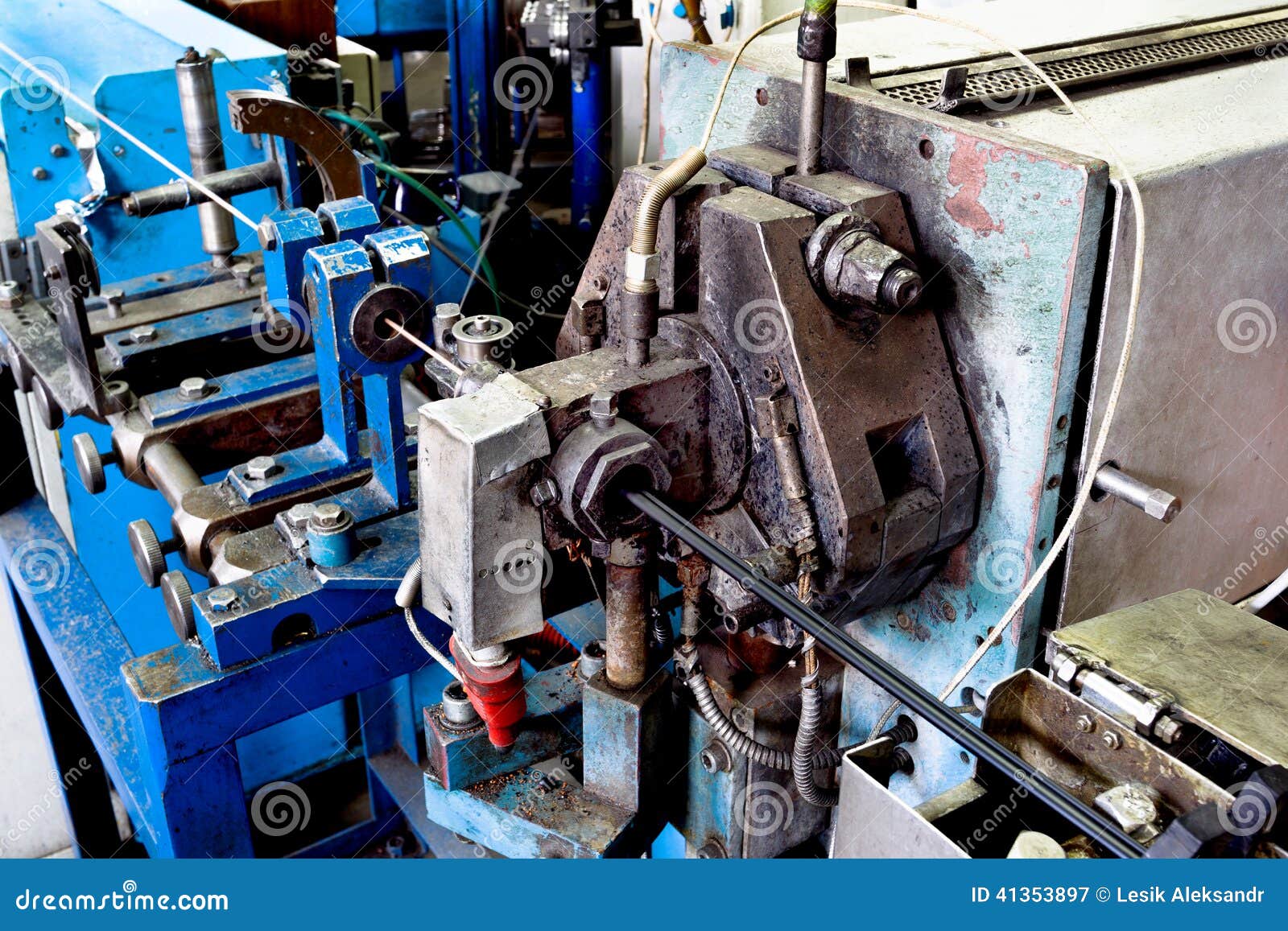 Inside the Old Factory Manufacturing Electrical Cable. Outdated Stock ...