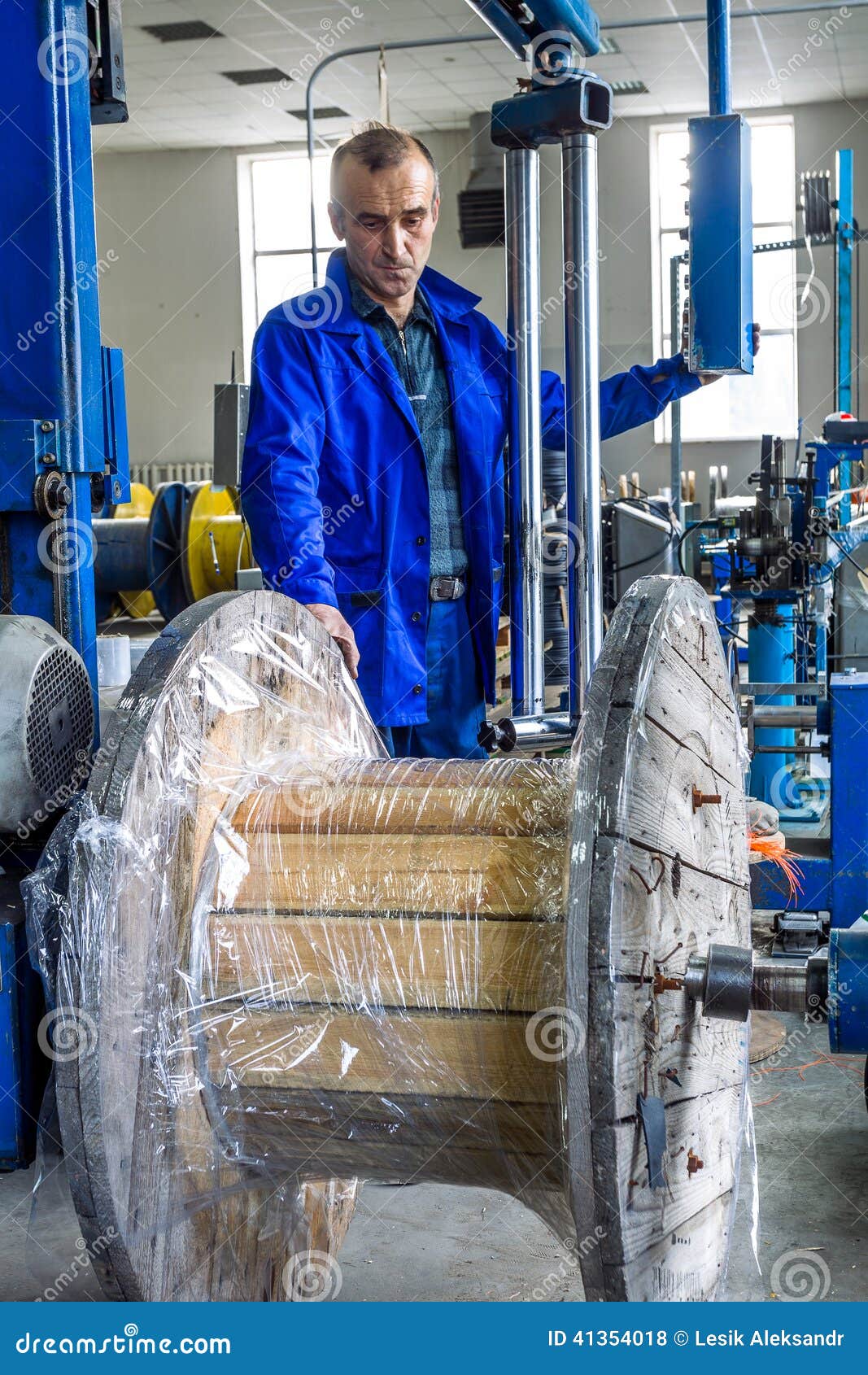 Inside the Old Factory Manufacturing Electrical Cable. Outdated Stock ...
