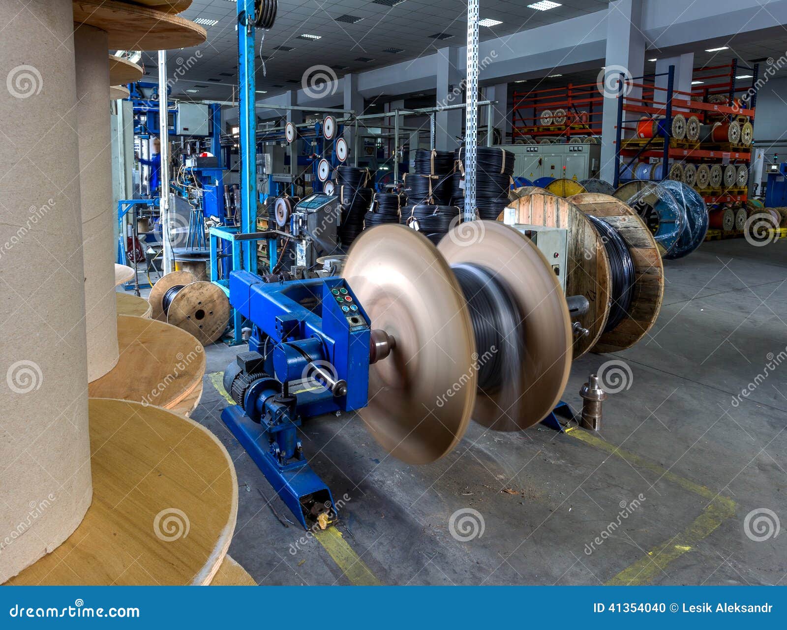 Inside the Old Factory Manufacturing Electrical Cable. Outdated Stock ...